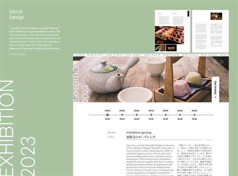 Ui Deisgn Wagashi Exhibition On Behance