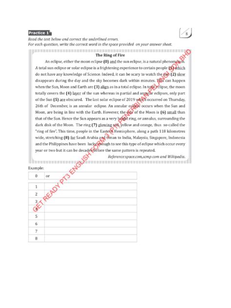 Revision English Form 3 Paper 1 Pdf