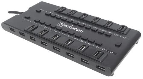 Buy Manhattan Products Mondohub Ii Usb Hub With Usb Ports Powerful Power Supply