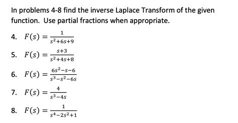 Solved DO QUESTION In Problems Find The Inverse Chegg