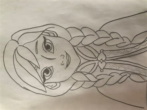 Dibujo A Lapiz De Anna Congelada