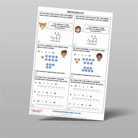 Year 2 Add Across A 10 Reasoning And Problem Solving Resource Classroom Secrets
