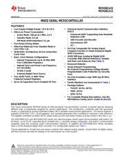 MSP Datasheet PDF AiPCBA