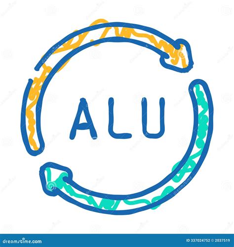 Aluminum Recycling Package Icon Doodle Illustration Stock Vector