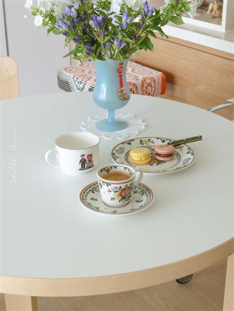 빈티지그릇 빌레로이앤보흐 찻잔 홈카페 온더테이블 기록 네이버 블로그