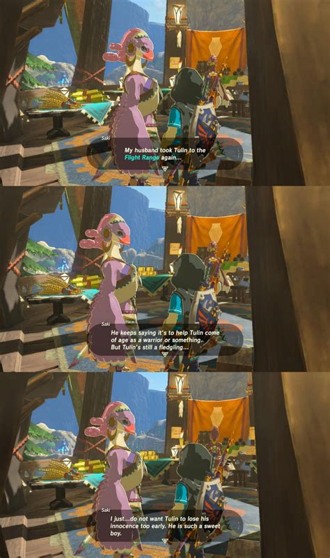 Line Of Dialogue From Botw That Made Me Go 😬 Knowing That Tulin