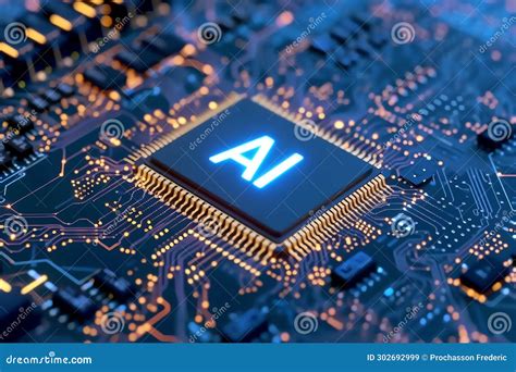 Chip For Artificial Intelligence AI Generated Stock Illustration Illustration Of Folder