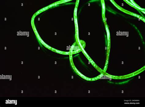 Toxic Green Lime Lighting With Specific Pattern Neon Electroluminescent