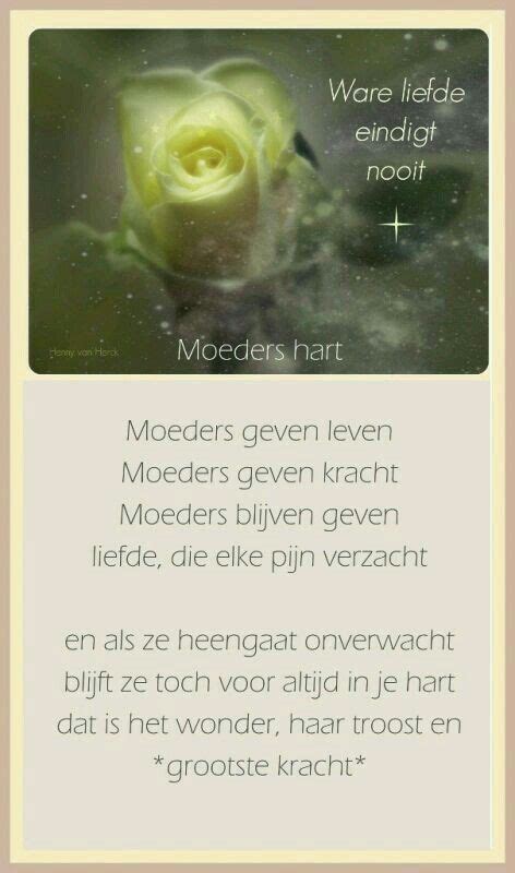 31 Condoleance Teksten Kort Gedicht Overlijden Moeder