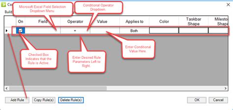 adding conditional formatting rules for onepager express for version 6 0 onepager documentation