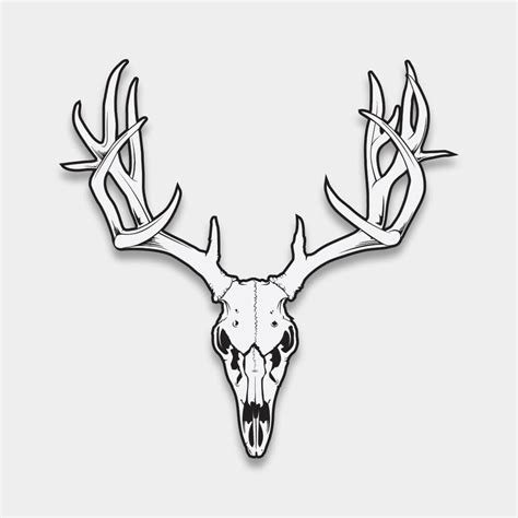 Shop Whitetail Deer Skull Decal Revolution Mfg
