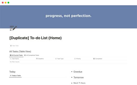 The Ultimate To Do List Notion Template