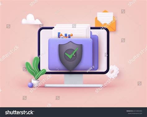 Secure Confidential Files Folder Paper Documents Stock Vector Royalty