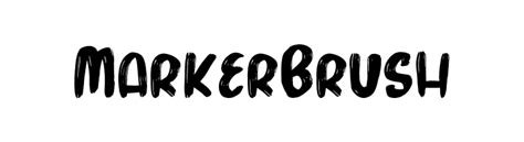 Marker Brush Font FFonts Net Marker Brush Font FFonts Net