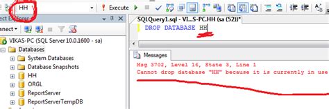 Tutorizcom Can You Drop The Database Currently You Working On