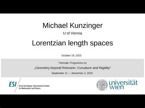 Free Video Lorentzian Length Spaces An Introduction To Synthetic