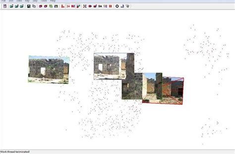 Sparse Point Clouds And The Camera Positions Using Sfm Software