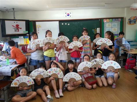 정왕초 부채만들기 한국지역사회교육협의회 연합 Kace연합