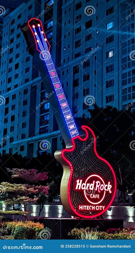 Hard Rock Cafe Guitar Logo Editorial Image Image Of Club 258228515