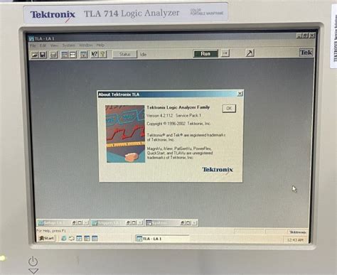 Tektronix Tla 714 Logic Analyzer Color Portable Mainframe Novus Ferro