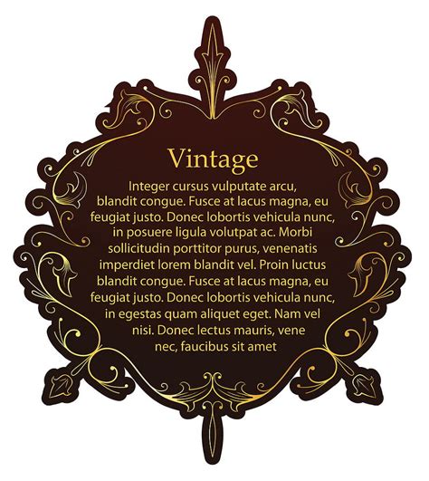빈티지 골드 꽃 프레임 벡터 Eps Ai Uidownload