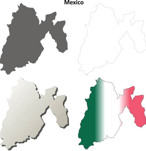 320 Mapa Estado De Mexico Ilustraciones De Stock Gráficos Vectoriales