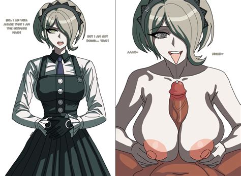 Rule 34 Angry Apron Bare Shoulders Before And After Big Breasts Boobjob Brain Drain