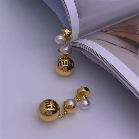 Купить серьги Miu Miu Bms 108853 в Москве Интернет магазин брендовых товаров