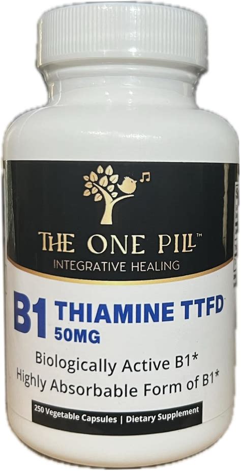 The One Pill Integrative Healing Vitamine B1 Thiamine Ttfd