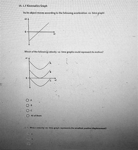 texts 1517 kinematics graph task an object moves according to the