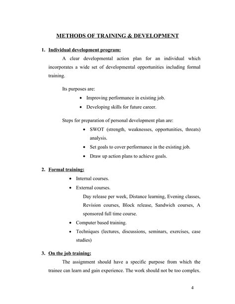 Tandd Training And Development Assignment By Mmh Doc