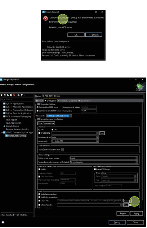 Blue Pill Openocd Cubeide Reason18 Could Not Verify St Device