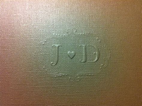 Embossed Save The Date