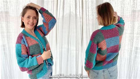 Easy Crochet Patchwork Cardigan Free Pattern Beautiful Crochet Stuff