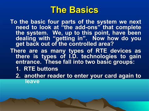 Access Control Basics 2 Ppt