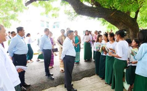 ပညာရေးဝန်ကြီးဌာန ပြည်ထောင်စုဝန်ကြီး ဒေါက်တာညွန့်ဖေ စစ်ကိုင်းတိုင်းဒေသကြီး၊ မန္တလေးတိုင်းဒေသက