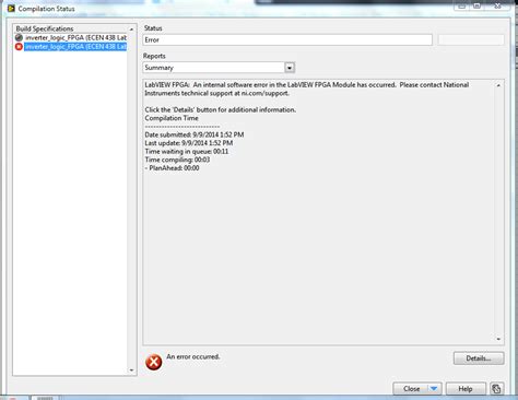 Solved Fpga Compilation Error 61330 On A Crio Ni Community