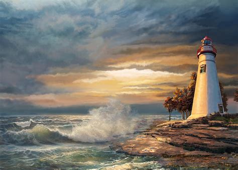 Beautiful Lighthouses Paintings