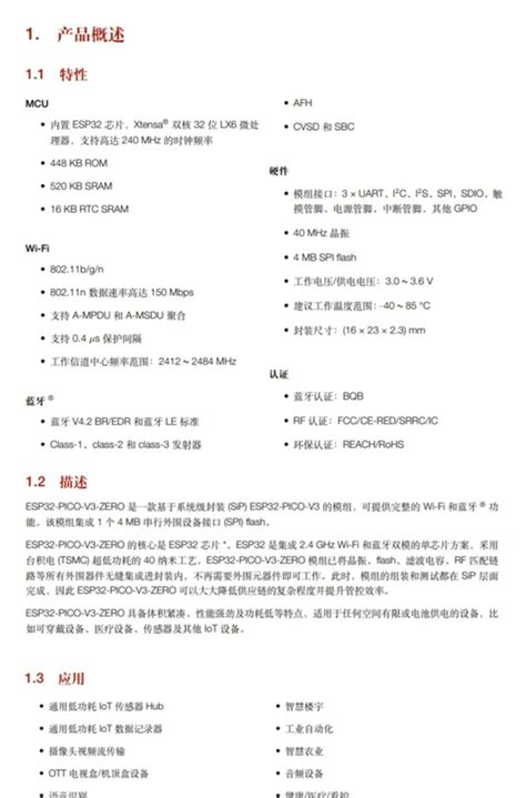 Mô đun Mcu Lõi Kép Esp32 Pico V3 Zero 4 Mb Mô đun Mcu Lõi Kép Mô đun Không Dây Iot Giày Dép