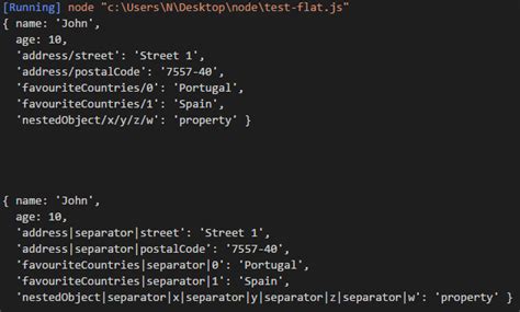 Javascript Flattening Json With Custom Separator Techtutorialsx