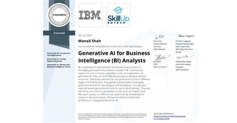 Manali Kulkarni Shah On Linkedin Completion Certificate For Generative