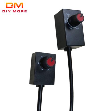 Diymore DC 0 1 10V LED Dimmer Knob Controller Rotary Mini Switch PWM Dimming For Dimmable