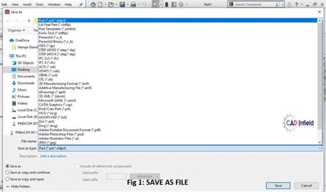 SOLIDWORKS File Extension Cad Infield