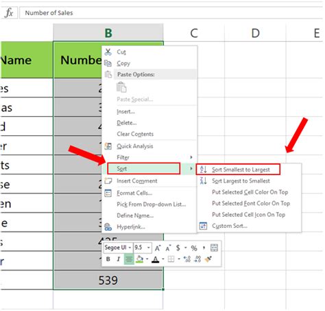How To Sort From Smallest To Largest In Excel Spreadcheaters