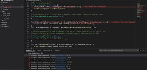 Getting Unimplemented Name Error In Generated Go File From Proto File Getting Help Go Forum