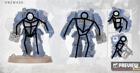 Obligatory Space Terminator Proportion Sketch Warhammer40k Army List