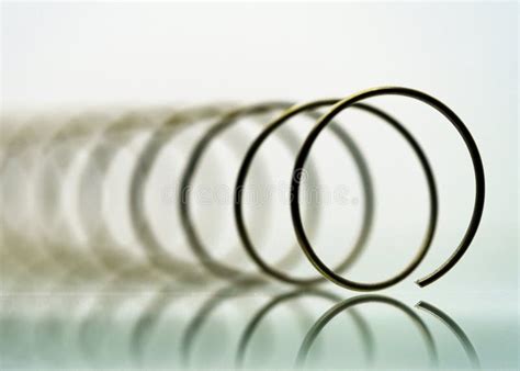 Angular Macro View Of A Spring Stock Image Image Of Spiral