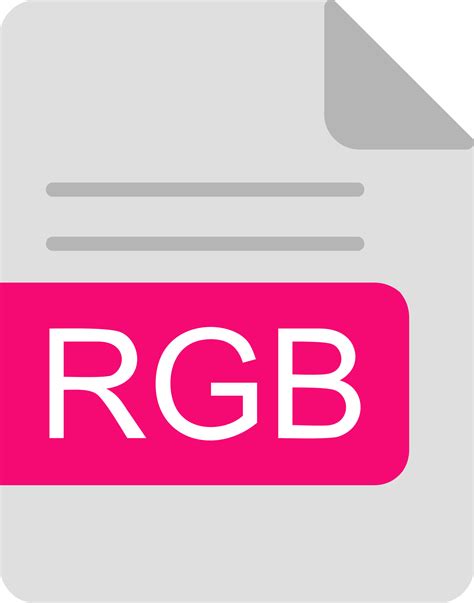 RGB File Format Flat Icon 43303971 Vector Art At Vecteezy