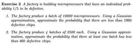Solved Exercise A Factory Is Building Microprocessors That Chegg Com