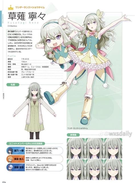 Nene Kusanagi Reference Sheet Monster Energy